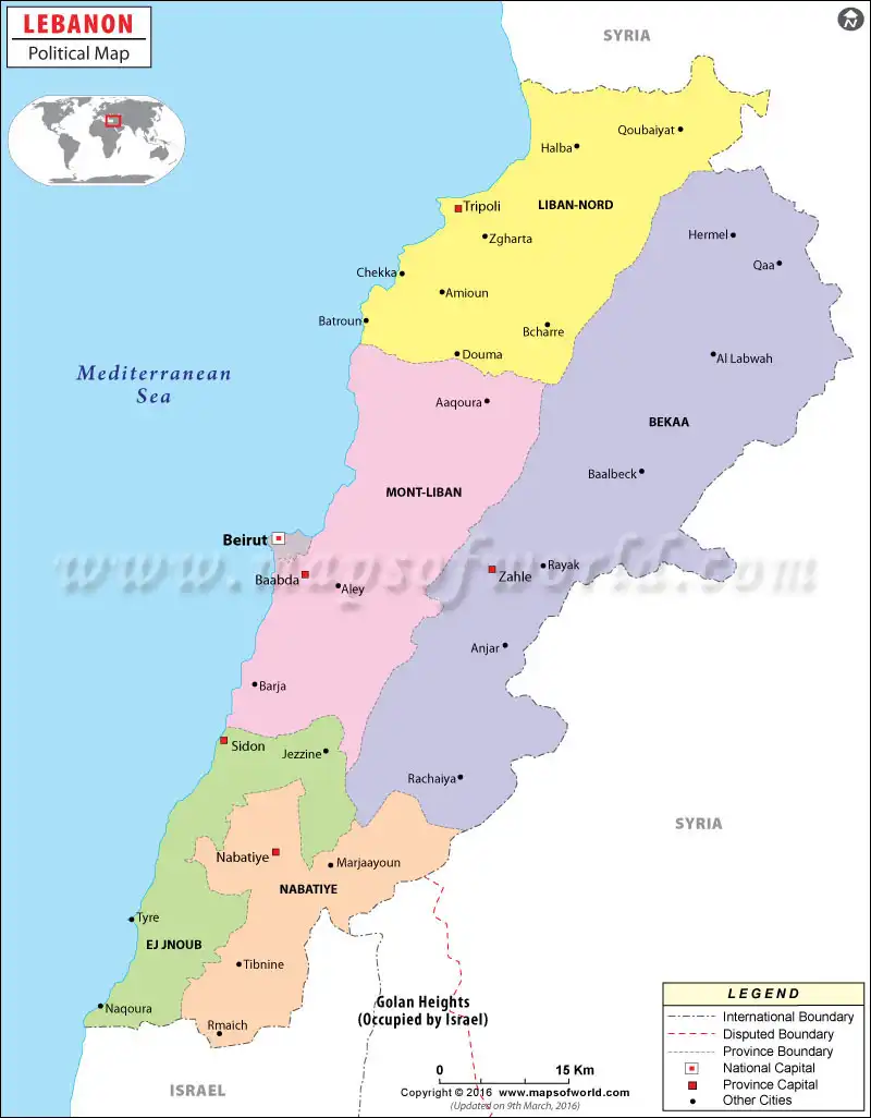 What is the average IQ score in Lebanon? And Governorate-wise ...